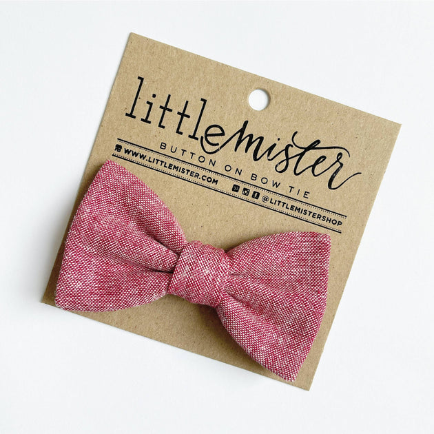 Baby Red Bow Tie | Baby Red Tie | EmHerSon Boytique